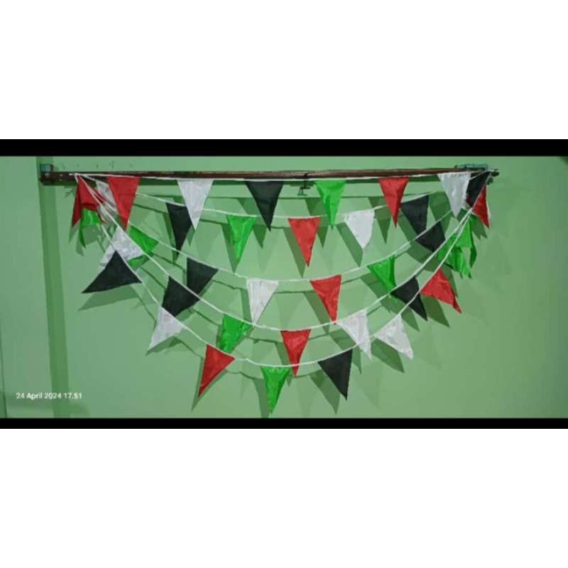 Colorful Triangle Flag/Palestine Color Triangle Flag/Triangle RANTUY ...