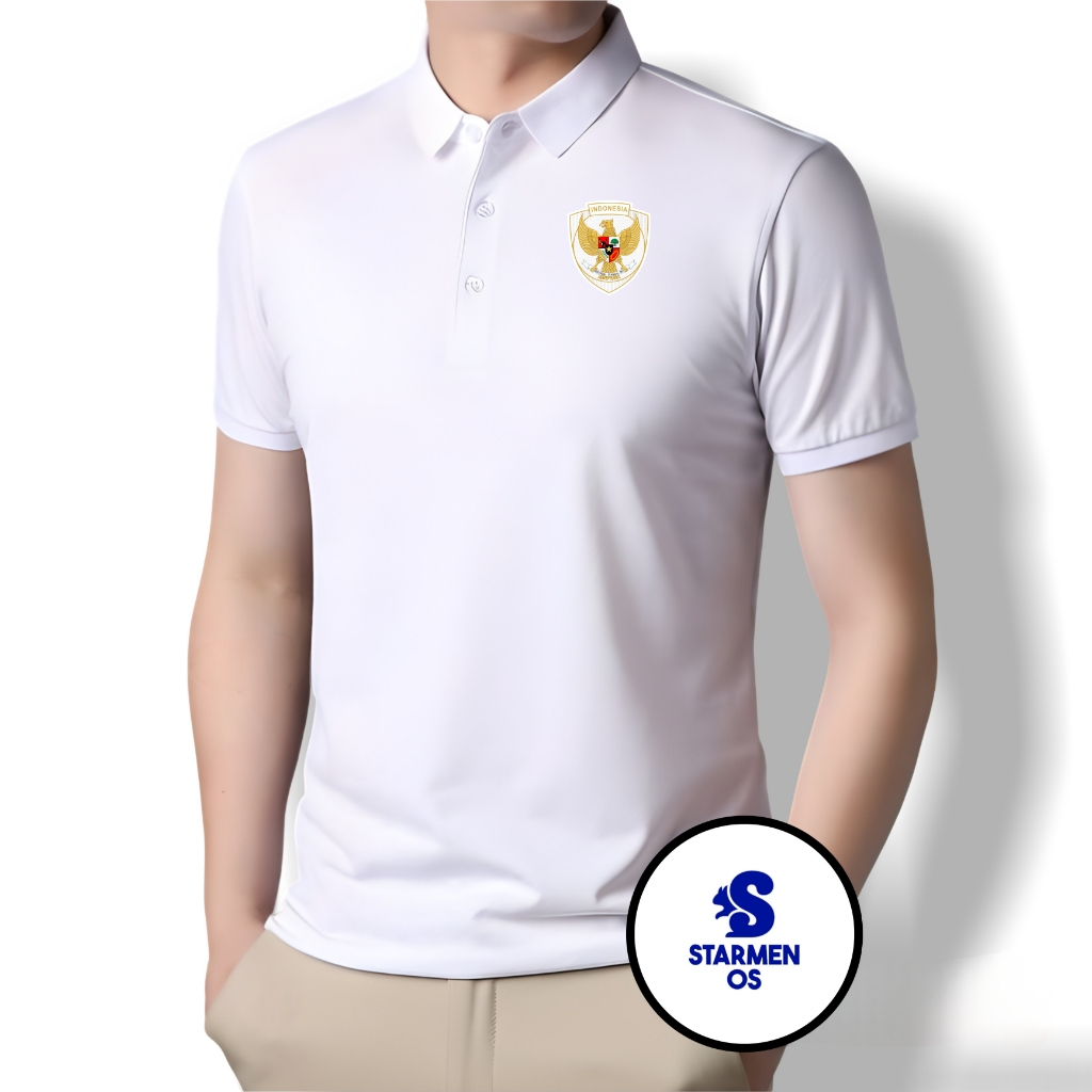 New!!! Polo T-Shirt Men's Plain Collar GARUDA INDONESIA National Team ...