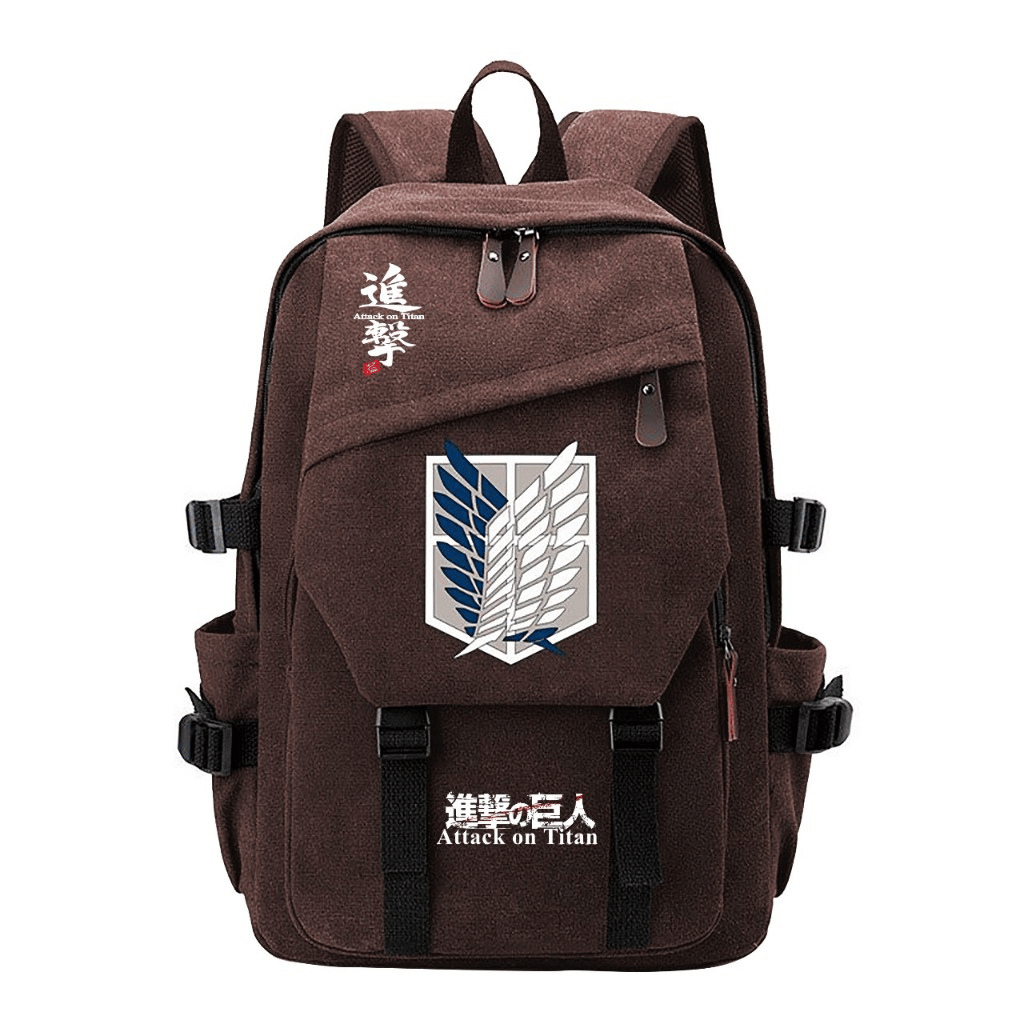 Aot Attack on Titan Anime Canvas Backpack Backpack | Shopee Malaysia