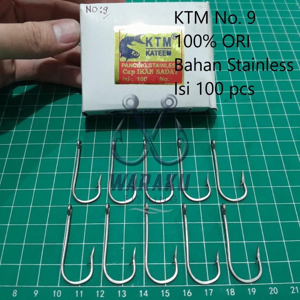 KTM Kateem Stainless Fishing Hook Fish Stamp 2335 / Fisherman's Hook No ...