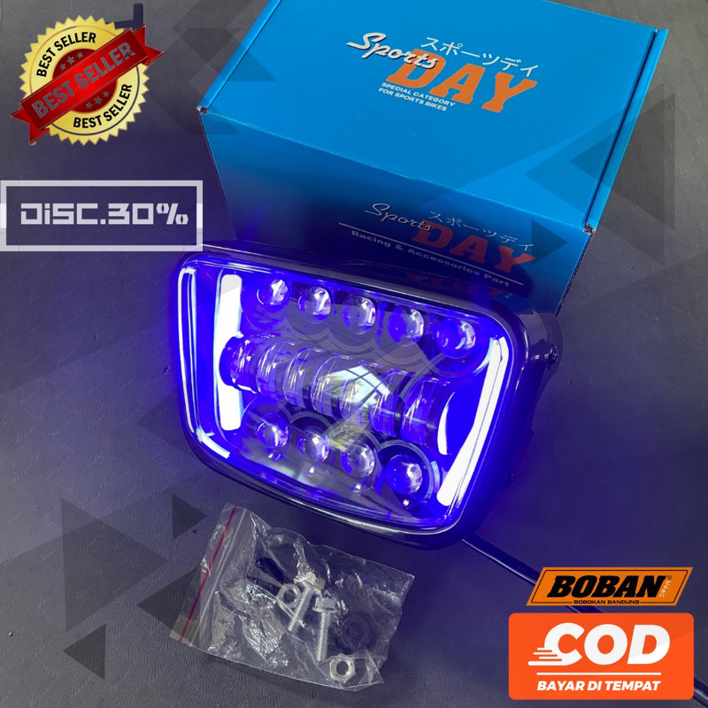 HITAM Led DAYMAKER Light Box 5INCH DAY LIS Black SETT RX KING RX K RX S ...