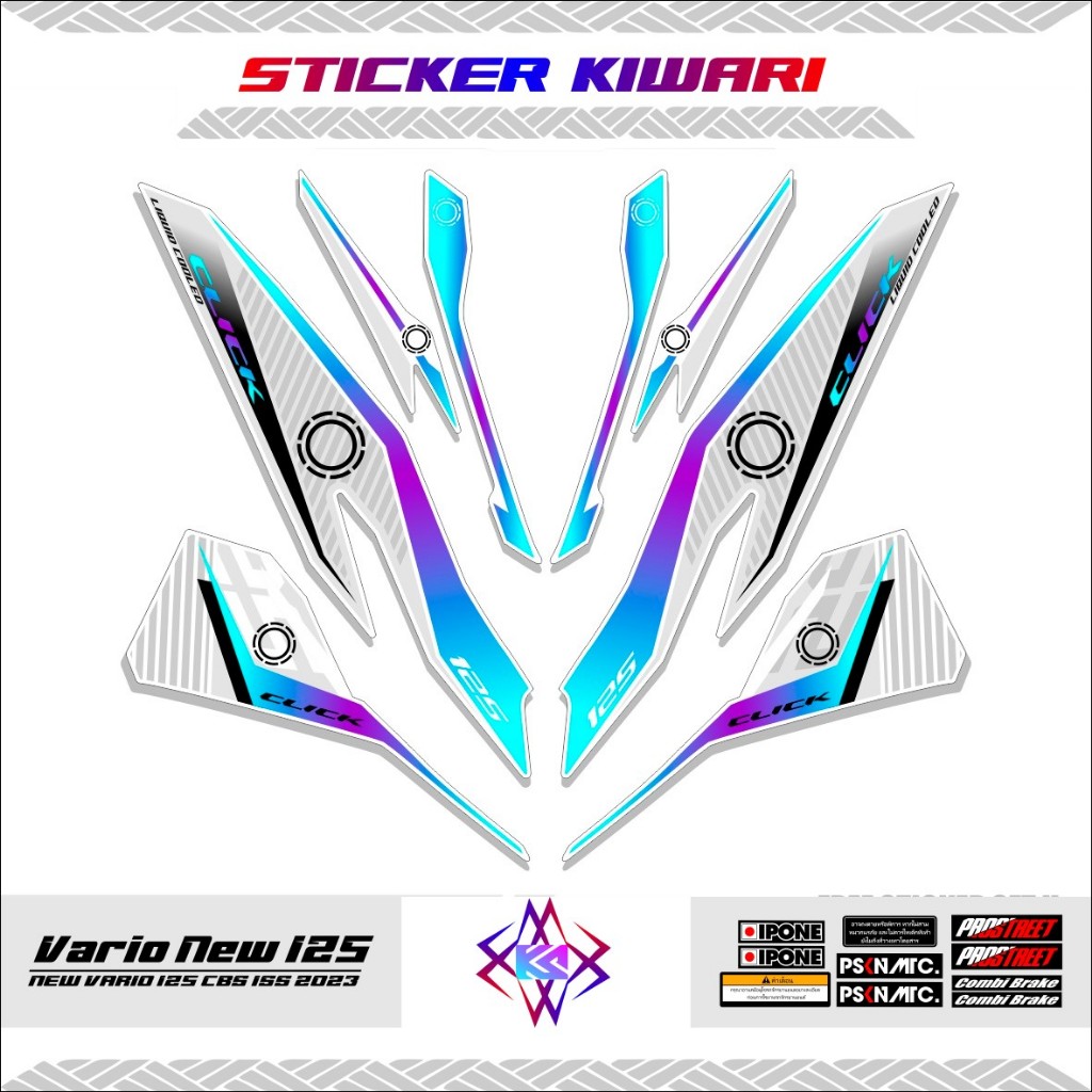 Striping VARIO NEW 125 / 2023 / MTF 26 / STICKER VARIO NEW 125 CBS ISS ...