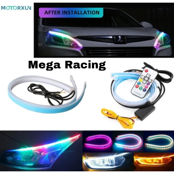 (One Set Of 2pcs For Sale) Eyebrow Light remote LED slim Eyebrow DRL ...