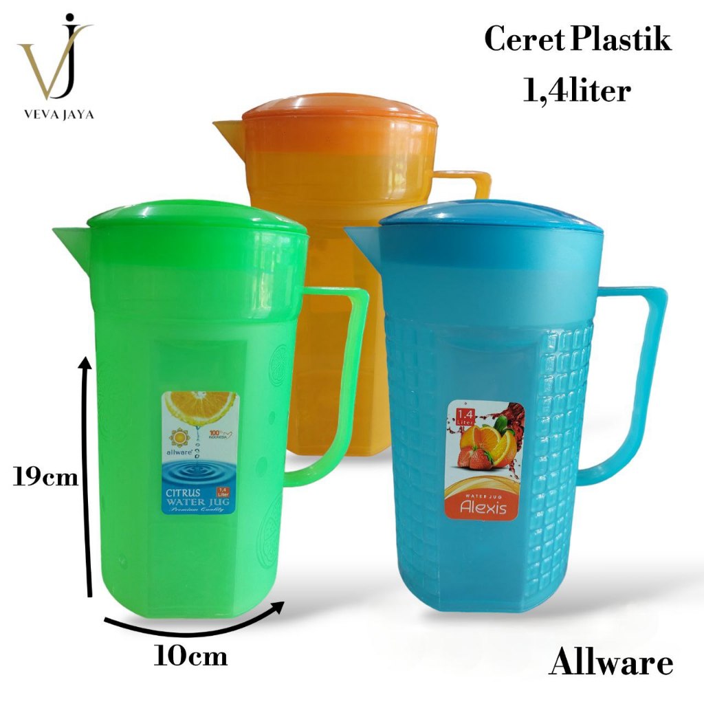 Alexis color plastic kettles 1,4 liters/ color plastic ice/ color ...