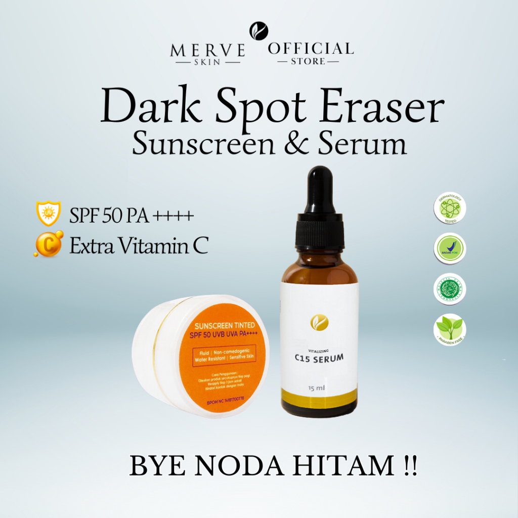 HITAM Merveskin A Combination Of Sunscreen And Serum Package Effective ...