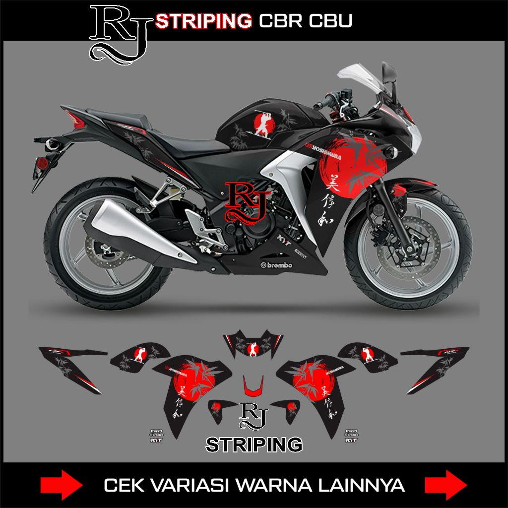 Decal Sticker CBR CBU Thailand Motif Japan Bamboo SemiFull Body ...
