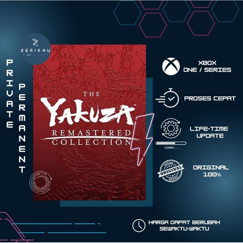 The YAKUZA REMASTERED COLLECTION XBOX ONE / SERIES|S YAKUZA 3 YAKUZA 4 ...