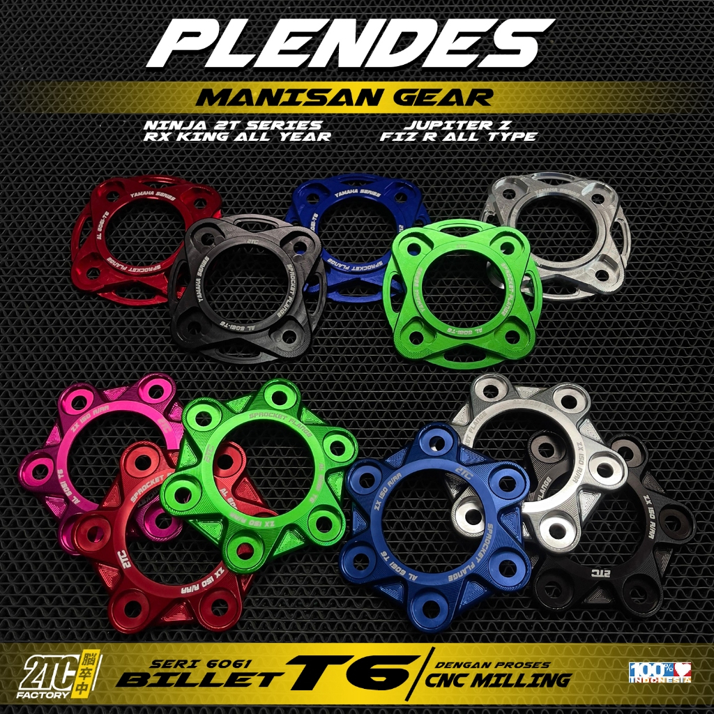 Manisan GEAR NINJA 2 STROKE SERIES RX KING F1ZR GEAR 4 HOLE YAMAHA ...