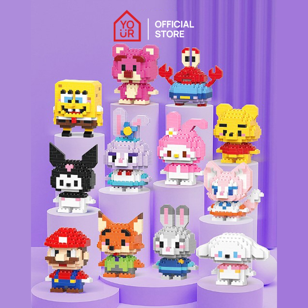 Diy Nano Block Model Cartoon Character Toys Blocks Stacking Children's Education Bricks Puzzle ...