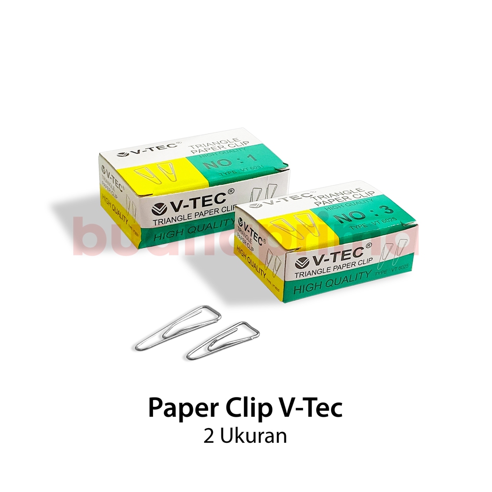 Paper Clip V-Tec no. 3 1 5 Jumbo Triagonal Clip Paper Wire | Shopee ...