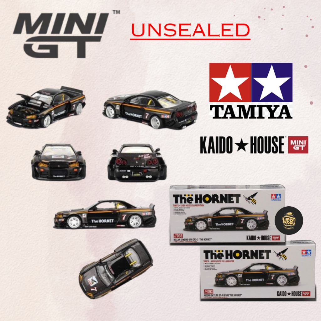 Mini GT Kaido House Hornet Skyline R34 x Tamiya KHMG093 Unsealed ...