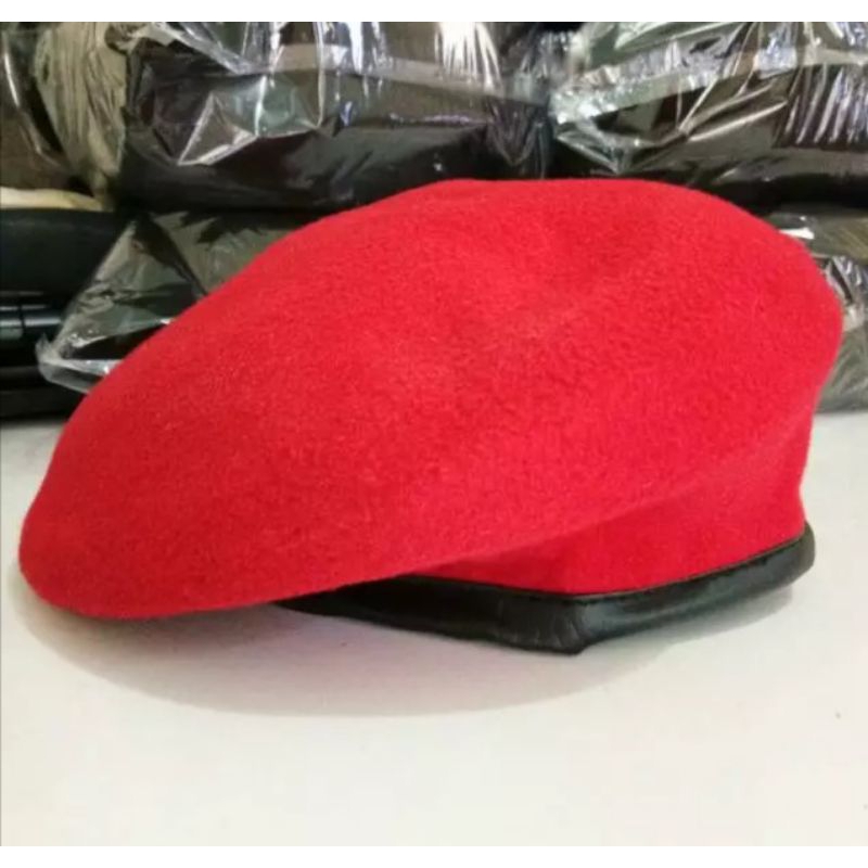 MERAH Red Beret / Kopassus Beret / TNI Beret | Shopee Malaysia