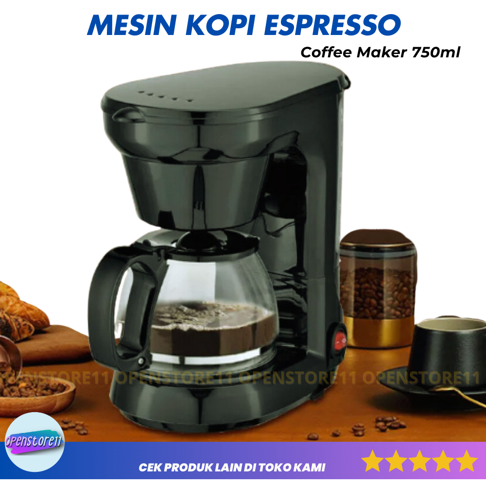 MESIN Espresso Coffee Machine Semi Automatic Coffee Maker 750ml 650watt ...