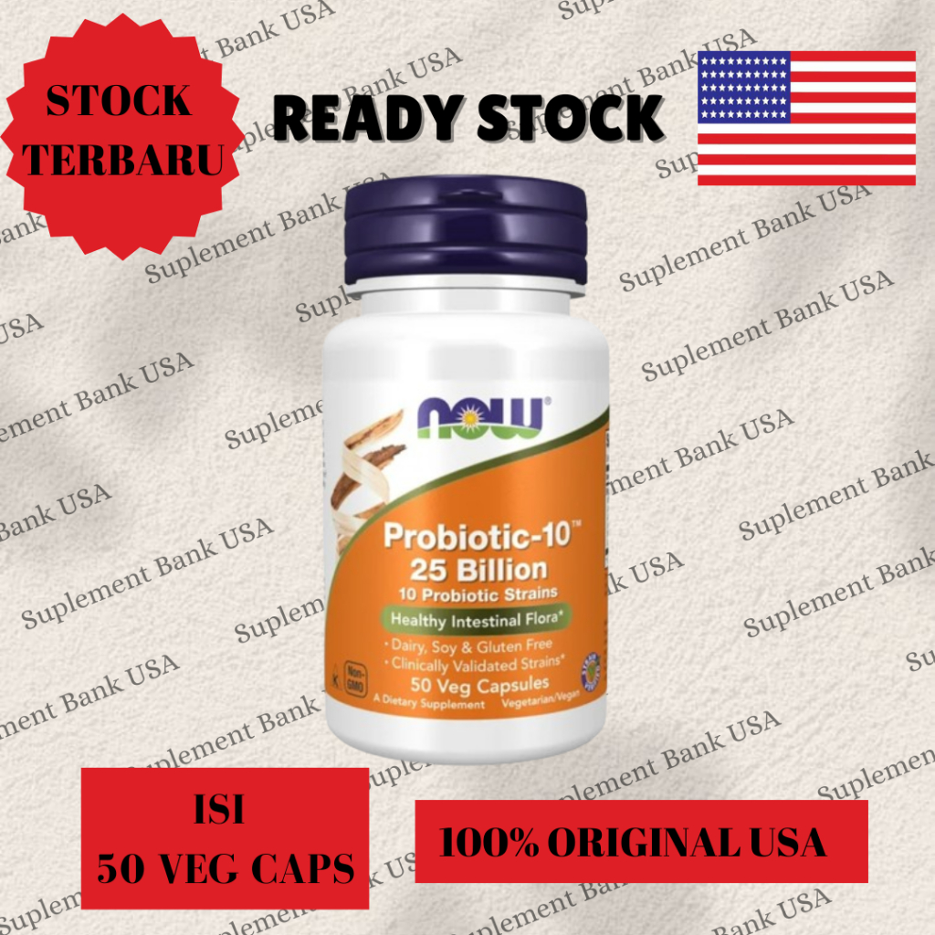 [Original Usa[ Now Foods Probiotic 10 25 Billion 50 softgels Vegetarian ...