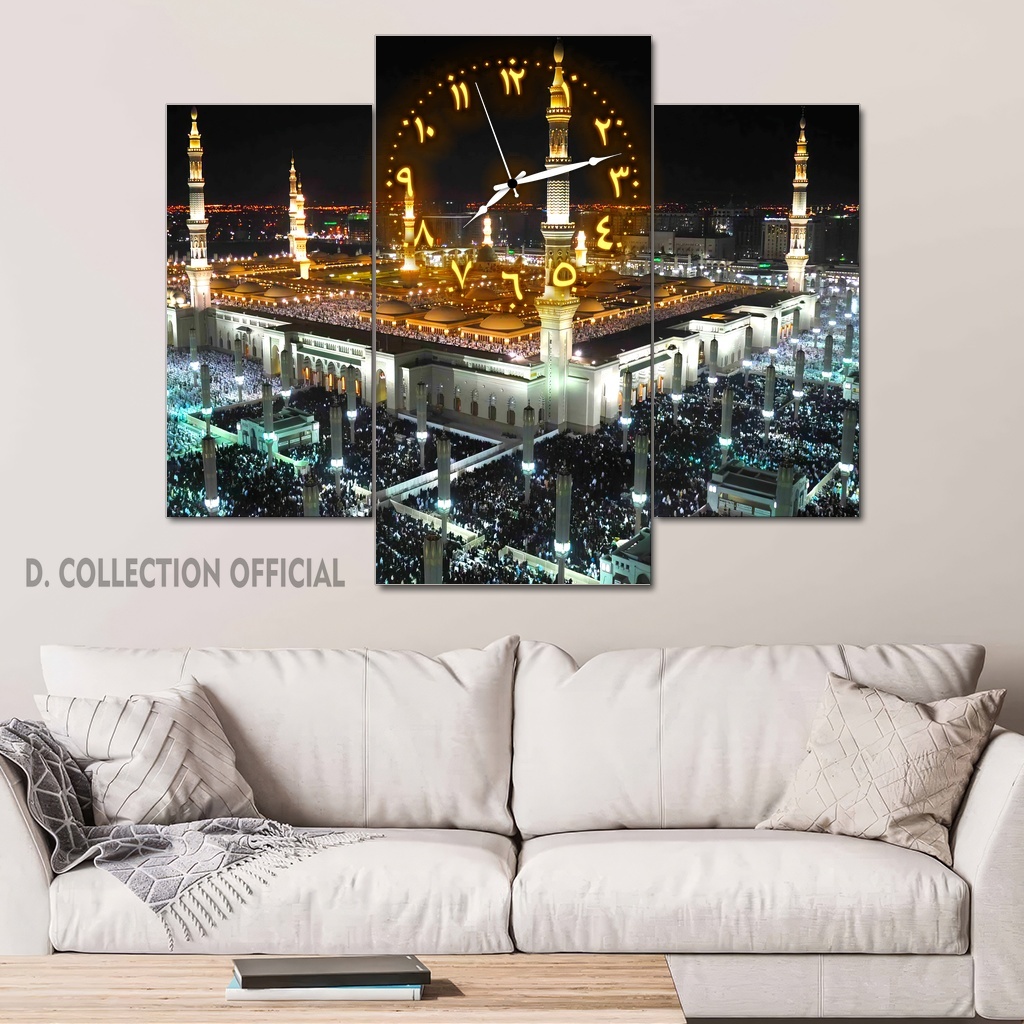 Muslim Wall Clock Mosque Kaaba Mecca / Islamic Clock Mosque Makkah ...