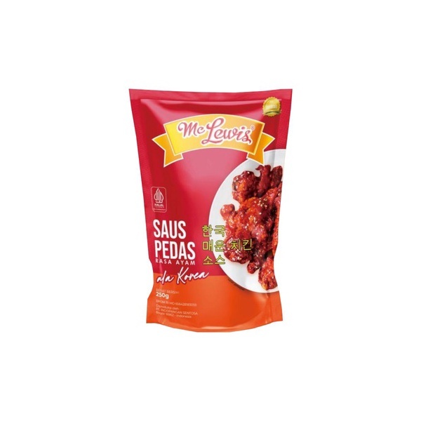 Mc Lewis Korean Style Chicken Flavored Spicy Sauce / Cheese Sauce Pouch ...