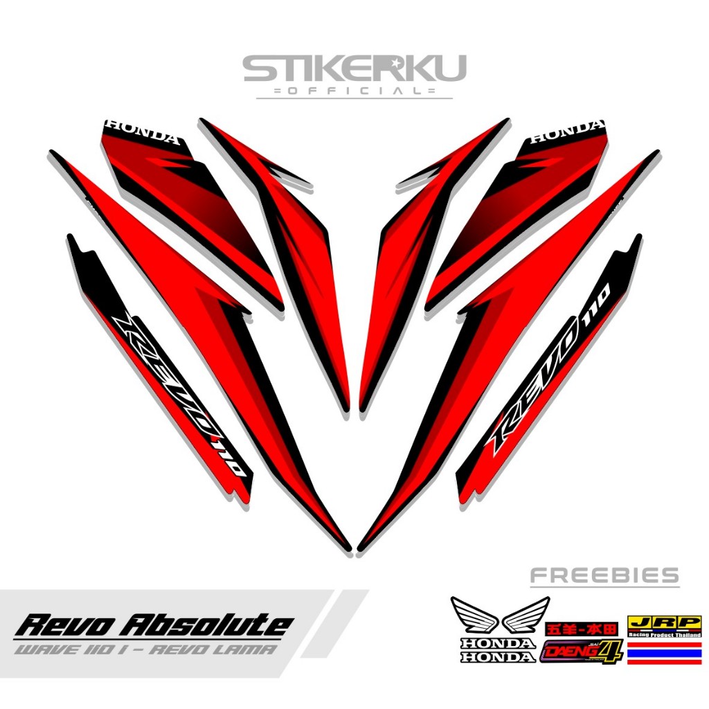 Striping ABSOLUTE REVO 110 CW MOTIF 58/STICKER ABSOLUTE REVO 110 ...