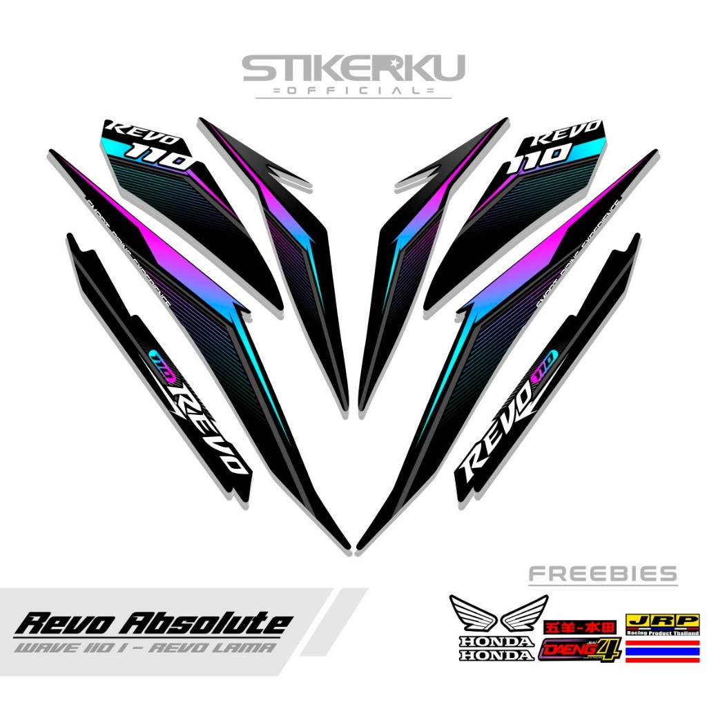 Striping ABSOLUTE REVO 110 CW MOTIF 60/STICKER ABSOLUTE REVO 110 ...