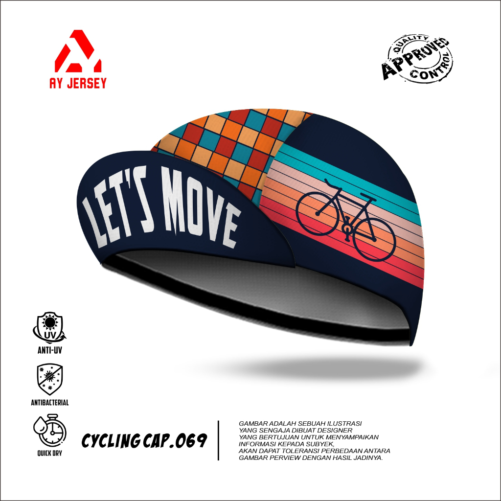 Bicycle Hat | Cycling CAP | Fullprinting | Shopee Malaysia