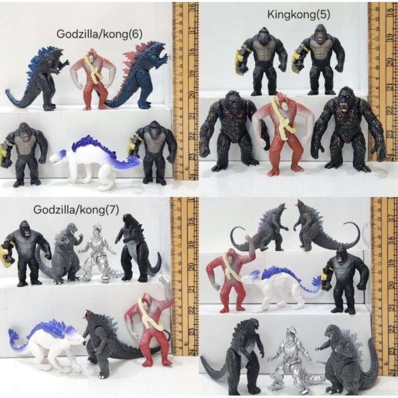 Godzilla vs kong shimo skar king figure set 5/6/7/8 | Shopee Malaysia