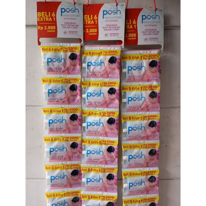 (1 Plan contains 14 sachets) Posh Deo whitening lotion 11g per pack ...