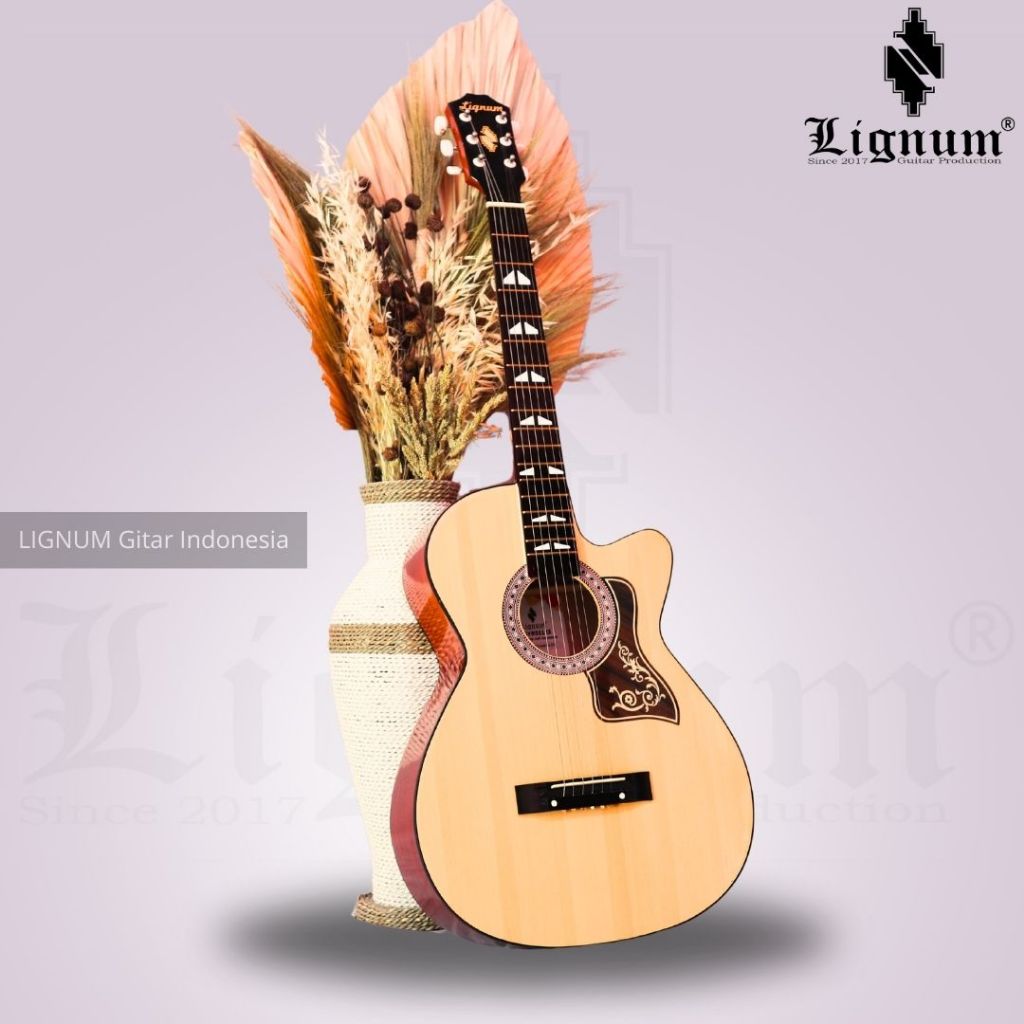 KAYU Original Lignum Inlay Acoustic Guitar Series 5 (Free Peking Wood ...