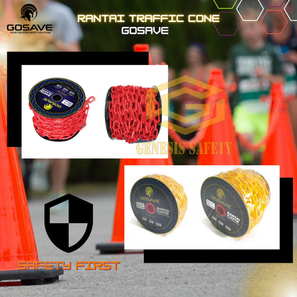 Chain CONE Rope Plastic Chain Connecting TRAFFIC CONE SAFETY CONE ...