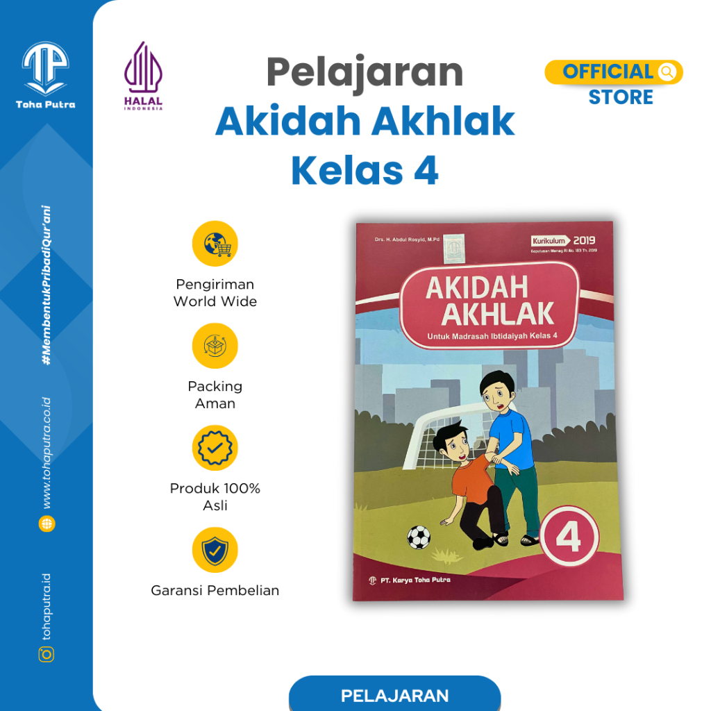 Toha Putra - Lesson of Moral Creed Class 4 Curriculum 2019 | Shopee ...