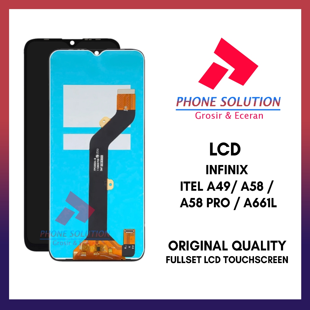 Lcd Infinix Itel A49/A58/A58 Pro/A661l Original Fullset Touchscreen - 1 ...