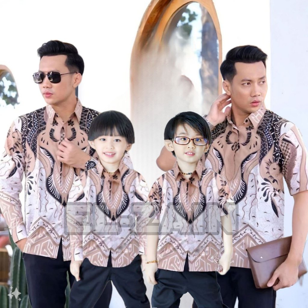 KEMEJA PUTIH Batik Couple sweet Batik White Cream Batik Shirt Father ...