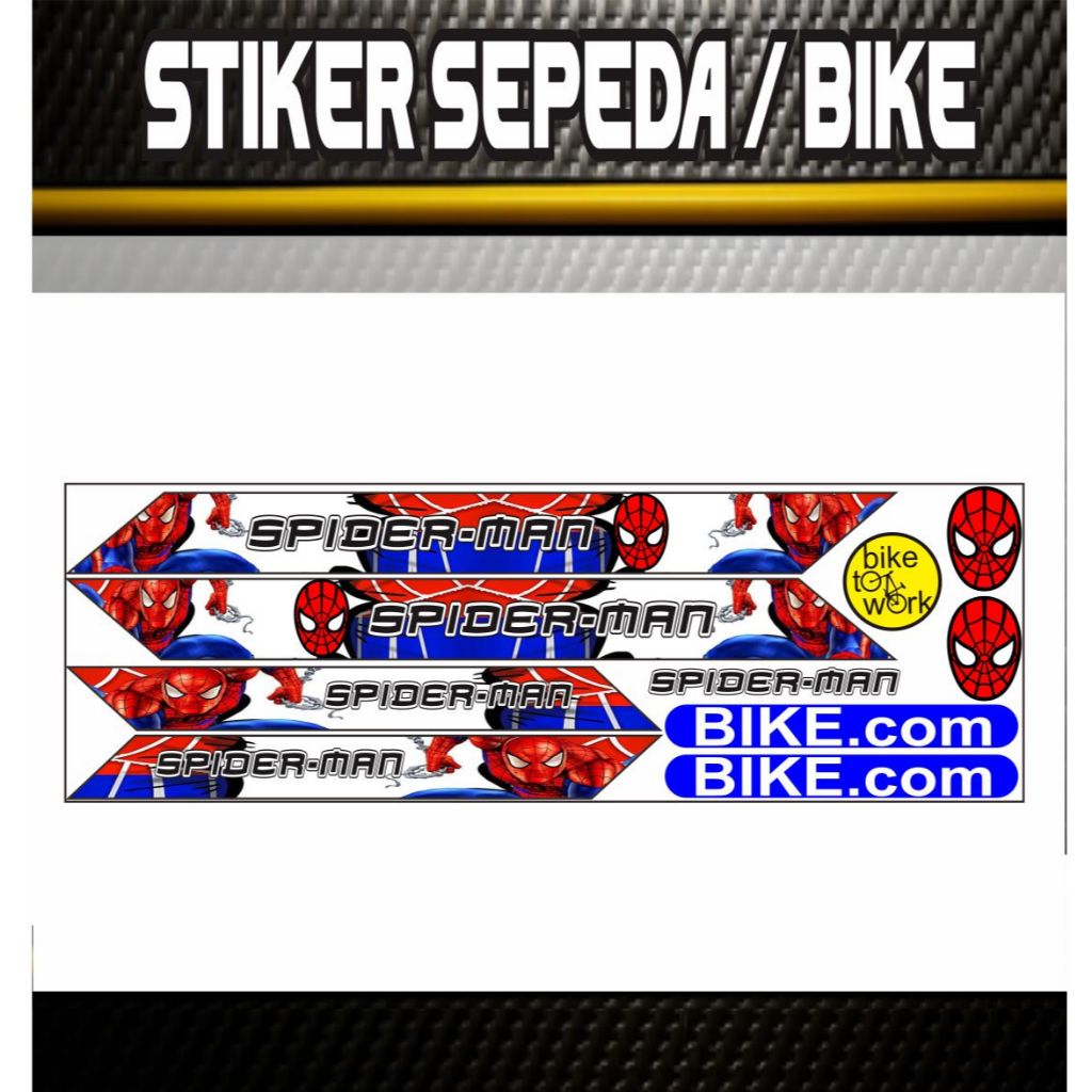 Spiderman STRIPING Stickers/Bicycle Stickers/STRIPING BIKE SPEDAH ...
