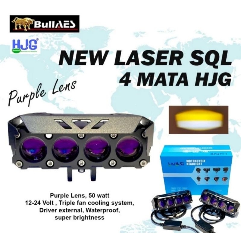 MATA Mini Laser HJG SQL 4 Eyes 50 Watt PURPLE LENS | Shopee Malaysia