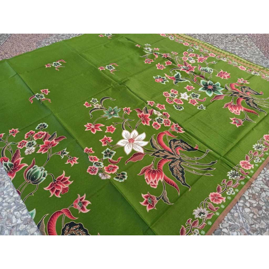 SOLO Batik fabric with jasmine flower motif in a series of colors ...