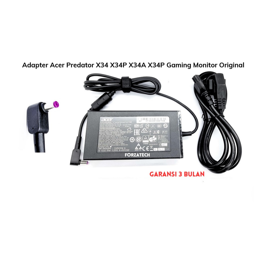 Acer Predator X34 X34P X34A X34P Gaming Monitor Adapter Original New 3 Month Guarantee | Shopee ...
