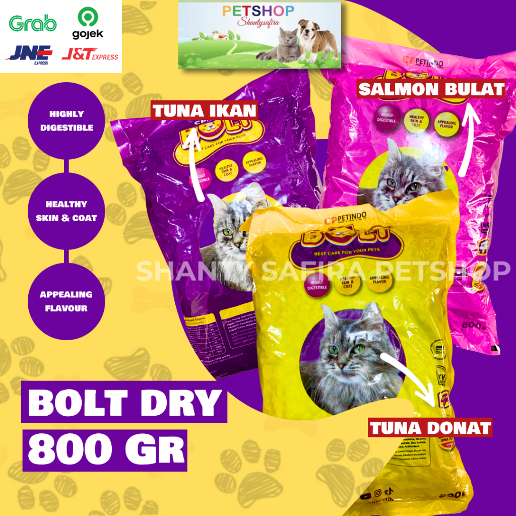 Bolt CAT FOOD 800gr CAT FOOD Package Contents 10pcs DRY FOOD DRY FOOD ...