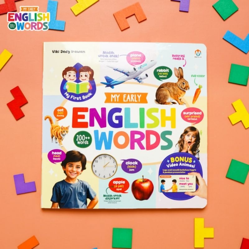 My FIRST ENGLISH WORDS (For Ages 4 +) | Shopee Malaysia