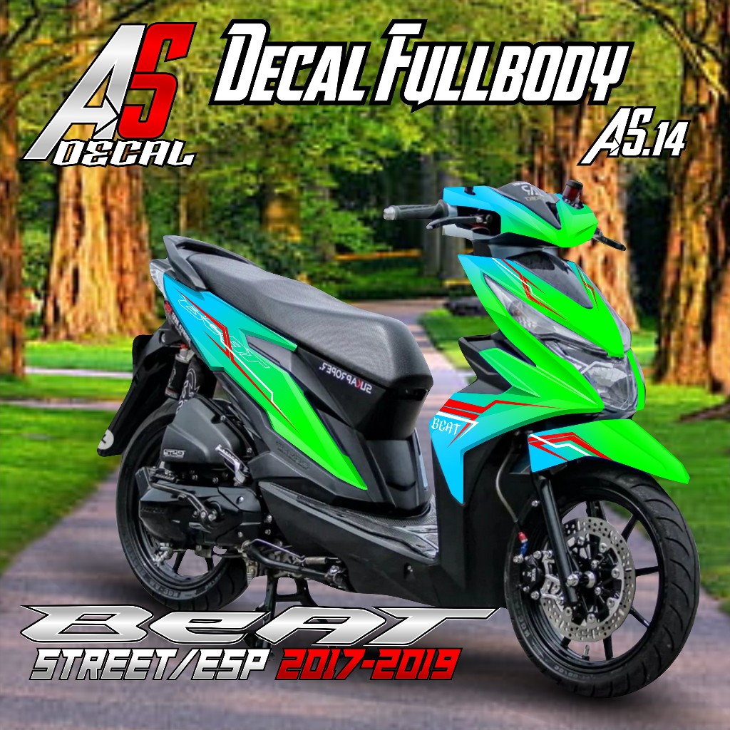 Full Body Decal Sticker HONDA Beat FI Esp Street 2016 2017 2018 2019 ...