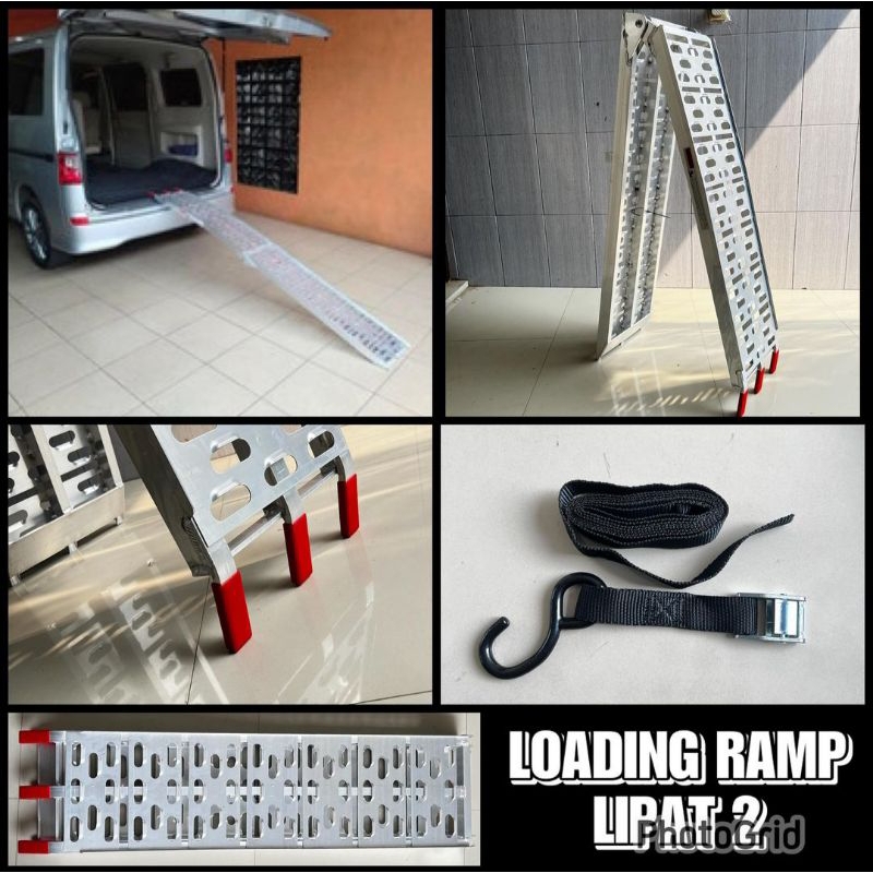 Aluminum 2-fold MOTOR Ladder LOADING RAMP | Shopee Malaysia