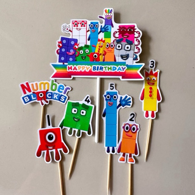 Topper NUMBER BLOCK/ (LA-001) CAKE TOPPER NUMBER BLOCK/CAKE TOPPER ...