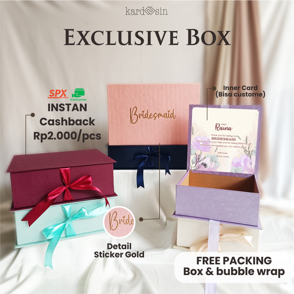 UNGU MERAH PUTIH [3 Days SO] CUSTOM KILAT HARD BOX HARDBOX GIFT BOX ...