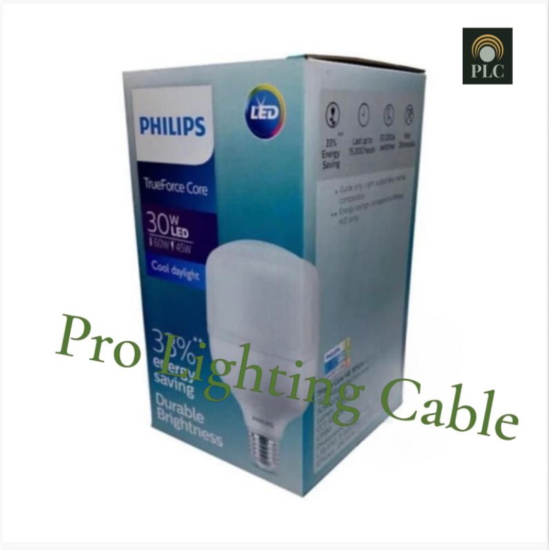 PUTIH Tforce Trueforce Philips Led Lamp 30 Watt White/Cool Daylight (30W 30 W 30 Watt) | Shopee ...