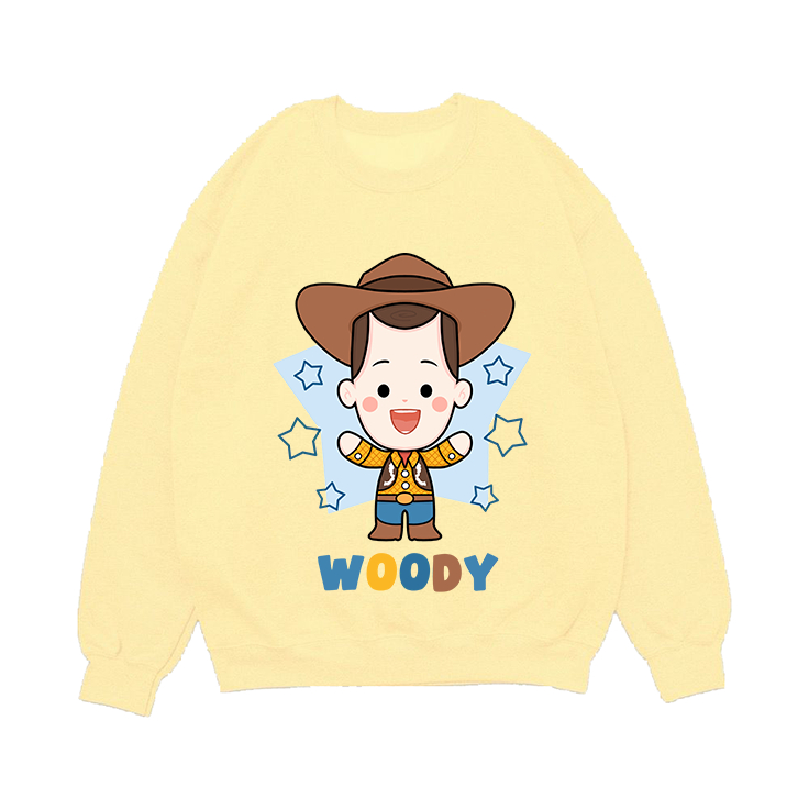 Svn BASIC CREWNECK SWEATER TOY STORY WOODY MOTIF M-XXL (MEN AND WOMEN ...