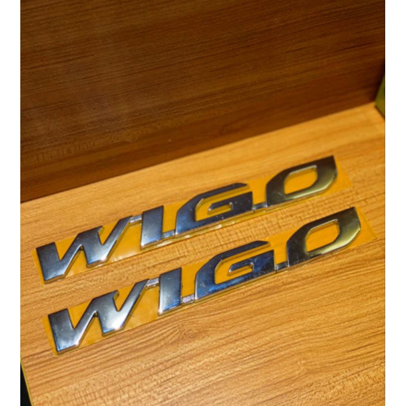 Original WIGO chrome writing Emblem | Shopee Malaysia