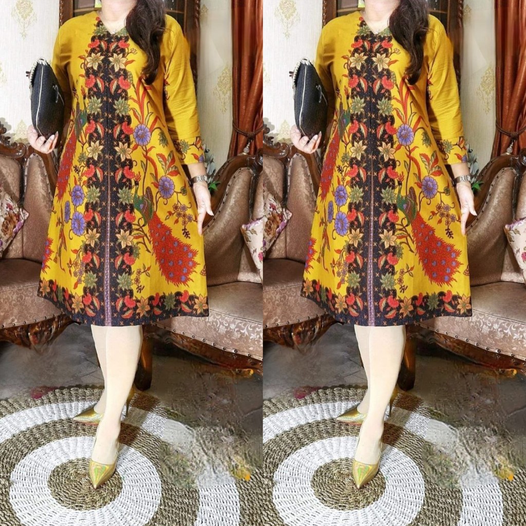 TRENDY PREMIUM BATIK DRESS, MODERN DRESS, ELEGANT WOMEN'S TUNIC TOP ...