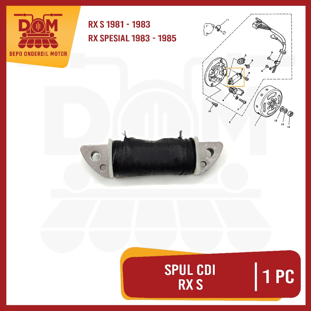 Spool cdi RX-S (TOKAIDO) Spool Spool Ignition Coil cdi Yamaha RXS RX ...