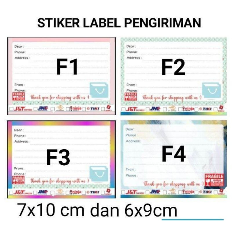 Custom online shop shipping label stickers with name and writing ...