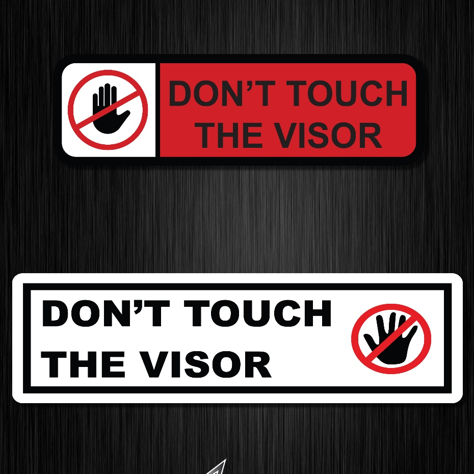 Helmet Sticker Helmet Sticker touch the visor | Shopee Malaysia