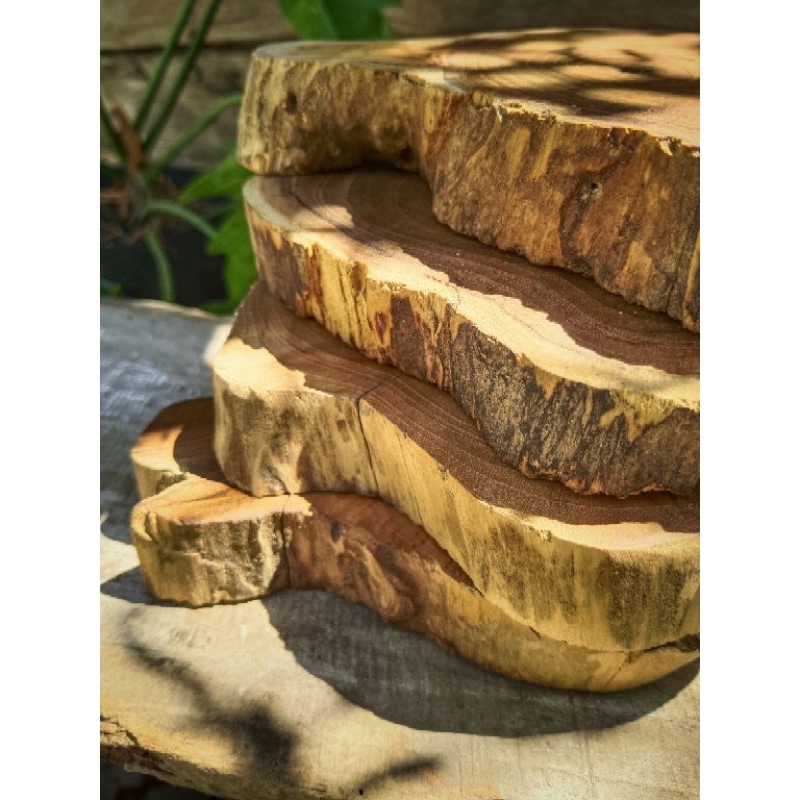 Wood Slice Small Size Teak Wood/Log/Teak Wood Slices | Shopee Malaysia