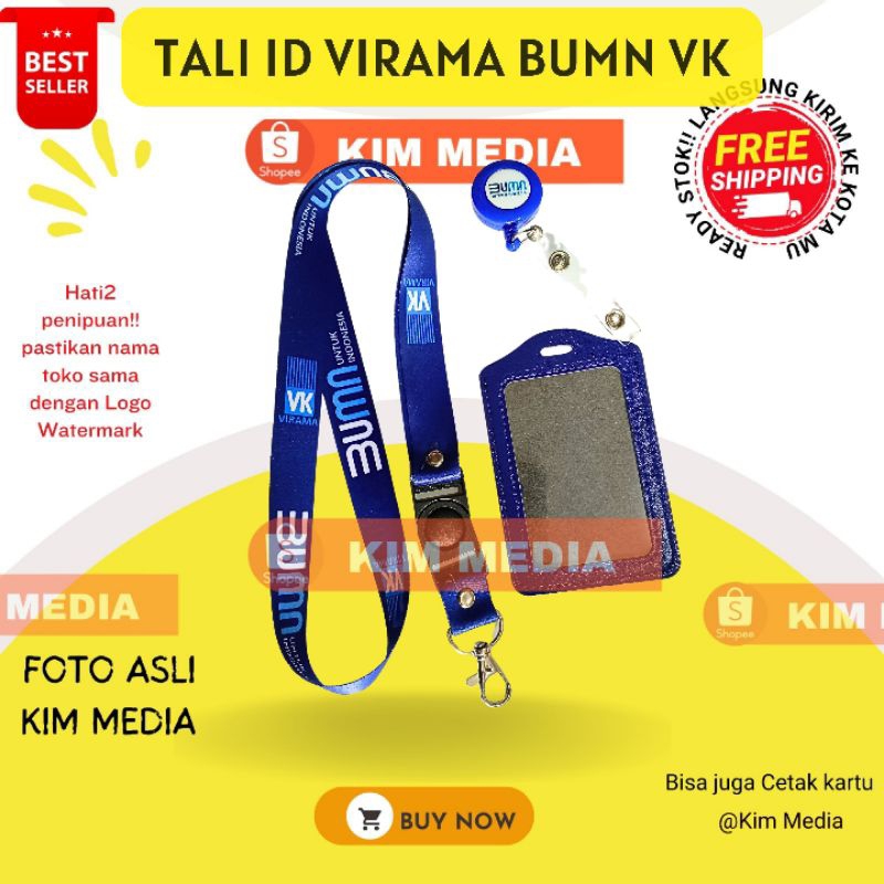 GANTUNGAN Virama BUMN IDCARD Strap | Virama BUMN LANYARD | Virama BUMN ...