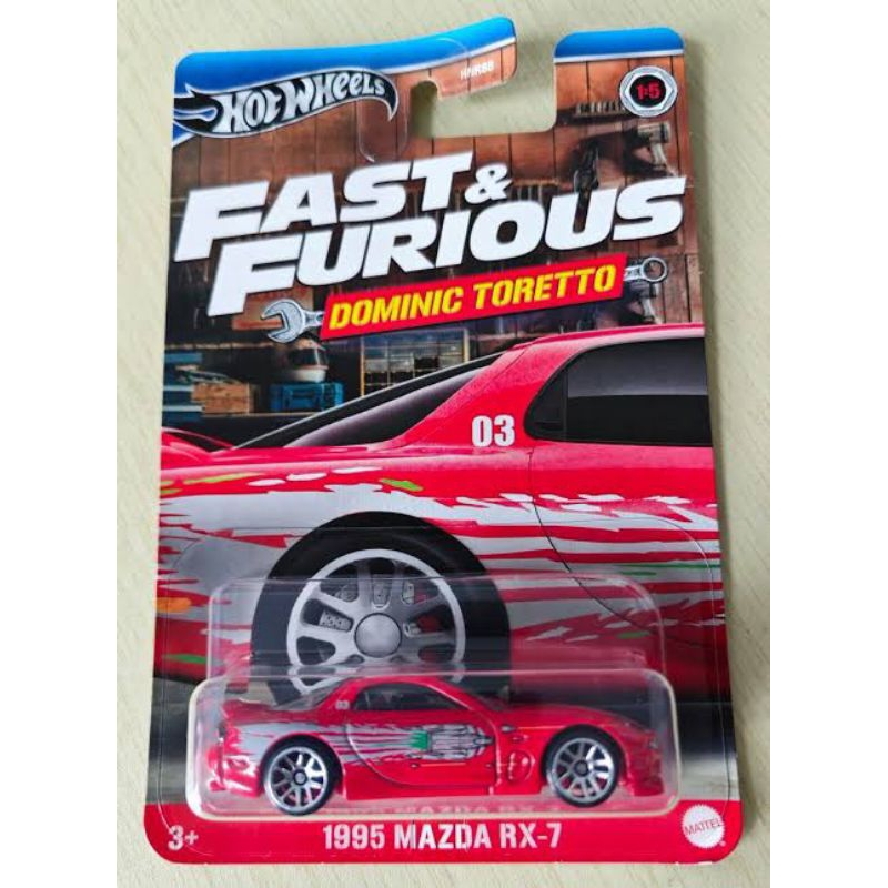 Hot wheels fast and furry 1995 Mazda RX7 Dominic toretto | Shopee Malaysia